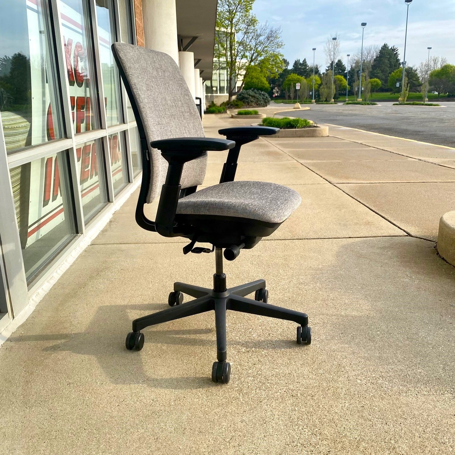 STEELCASE AMIA TASK CHAIR CEMENT FABRIC - Excel Office Interiors