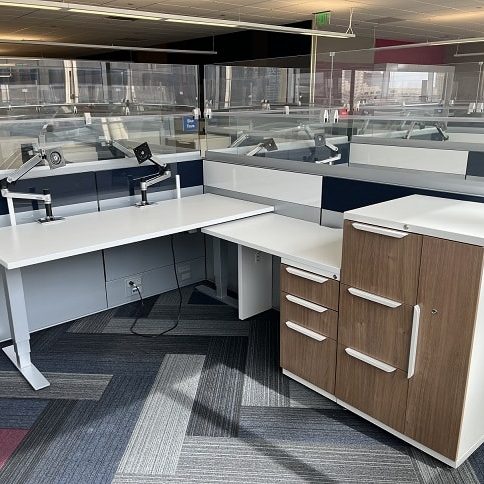 Haworth Compose Height Adjustable Workstation - Excel Office Interiors